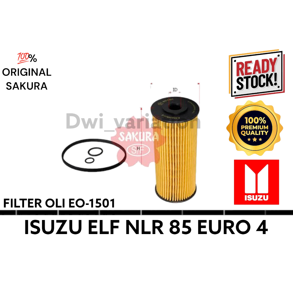 Jual FILTER OLI ISUZU ELF NLR 85 EURO 4 ORIGINAL PRODUK SAKURA EO-1501 ...