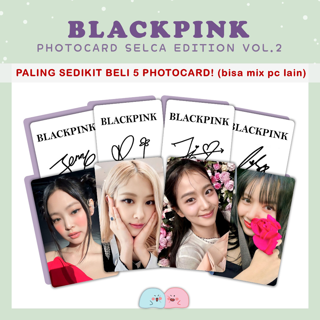 Jual (MINIMAL BELI 5!) PHOTOCARD BLACK PINK SELCA EDITION VOL.2 (UNOFF ...