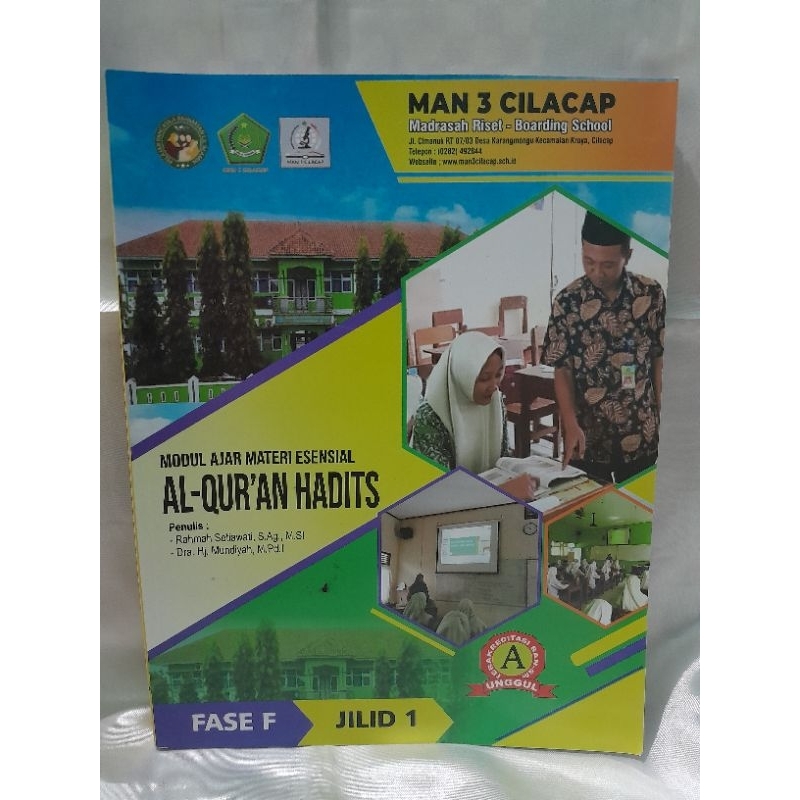 Jual Modul ajar materi esensial Alquran hadits fase f jilid 1(Man 3 ...
