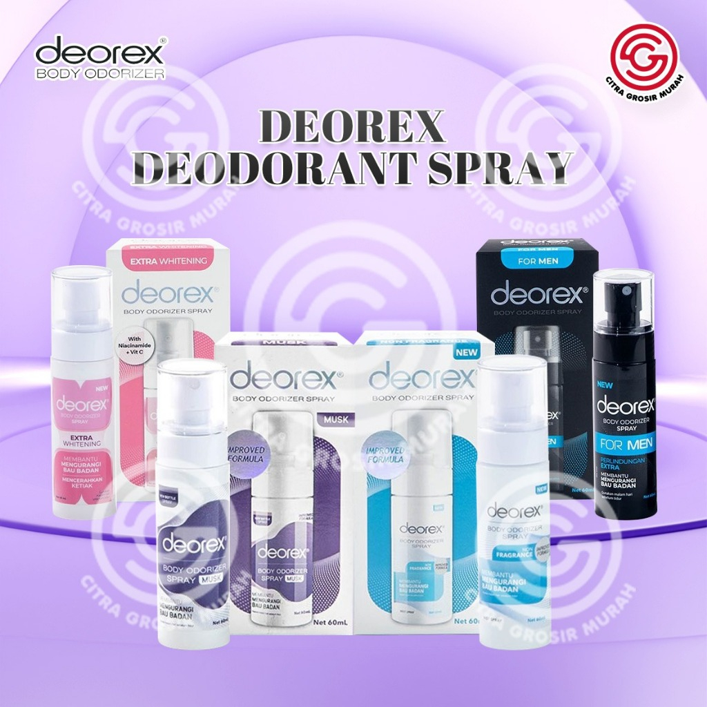 Jual Deorex Body Odorizer Spray 60mL || Body Spray || Penghilang Bau ...