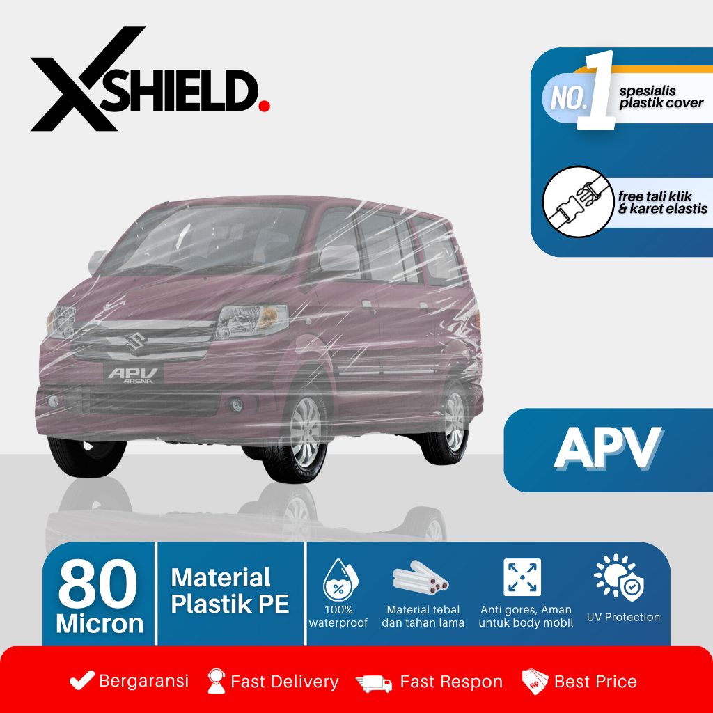 Jual Cover Mobil APV Transparan Tipe Plastik PE Sarung Penutup Mobil ...