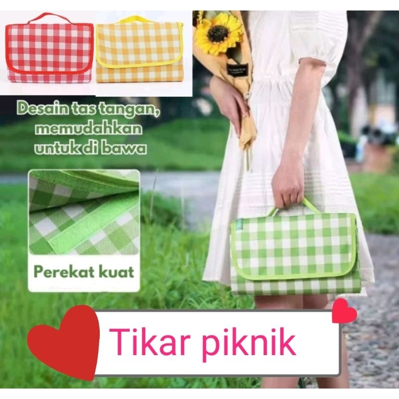 Jual Tikar piknik pantai praktis anti air UK 1,5m x 2m /Tikar lipat ...