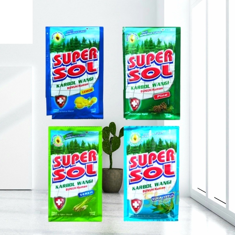 Jual Supersol Karbol Wangi - 12x Sachet 19ml | Shopee Indonesia