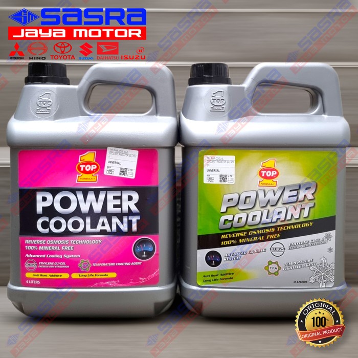 Jual Radiator Coolant TOP1 Power Coolant (Galon 4 Liter ) - TOP1 TP1 ...