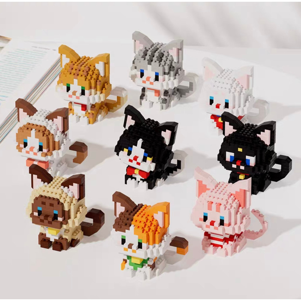 Jual [HARU] Cat Block Series Brick Bricks Toys Mainan Balok Susun ...