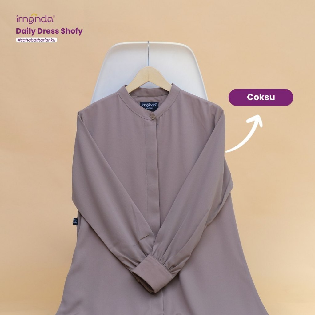 Jual PROMO Irnanda Gamis Shofy Dress Outer Polos Wanita Dewasa Remaja ...