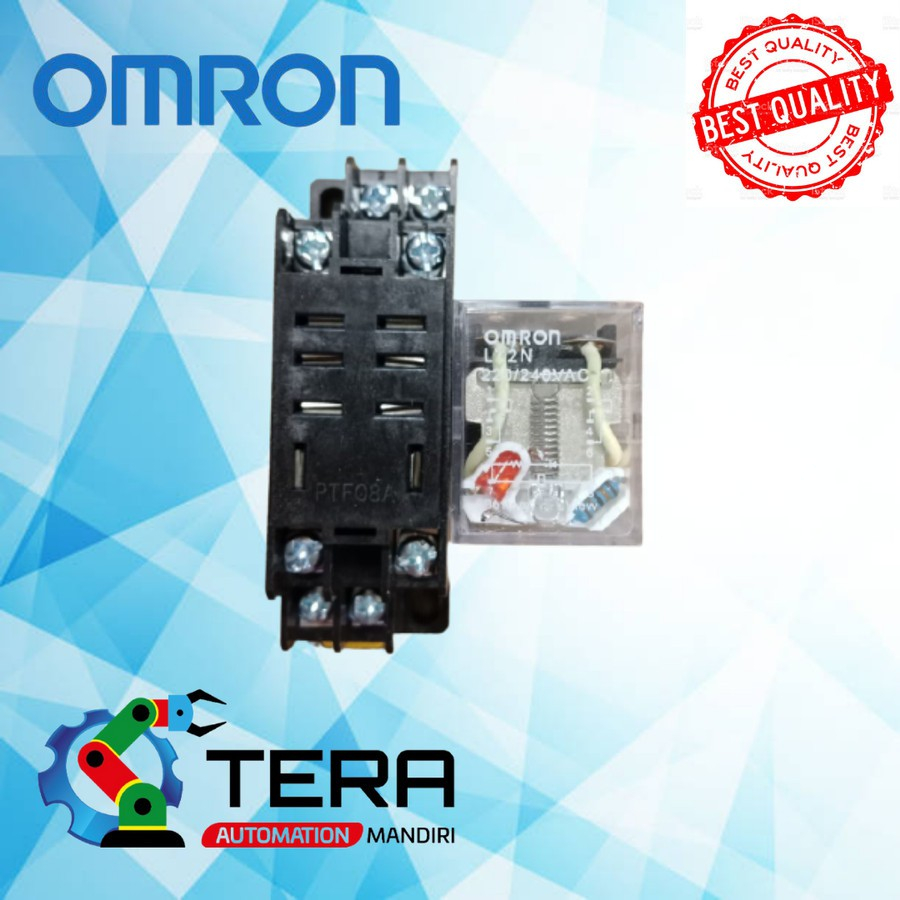 Jual RELAY OMRON LY2N-J 220VAC dan SOCKET Coil Power Relay 8PIN READY STOK. | Shopee Indonesia