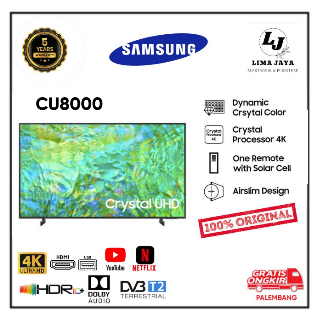 Jual SAMSUNG LED TV 43CU8000 / 50CU8000 / 55CU8000 SMART TV LED SAMSUNG Android TV Crystal UHD ...