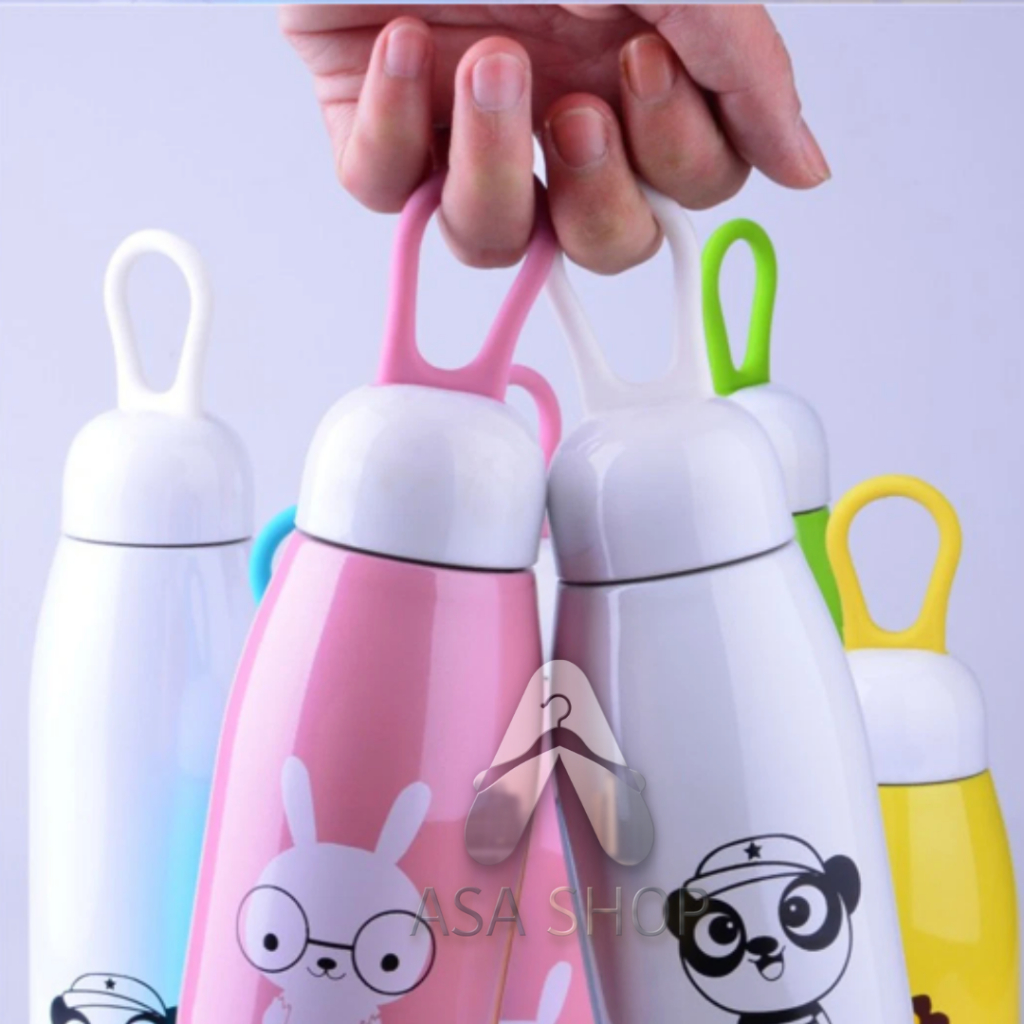 Jual Termos Botol Air Anak Logam Fashion Populer dengan Tali Karet ...