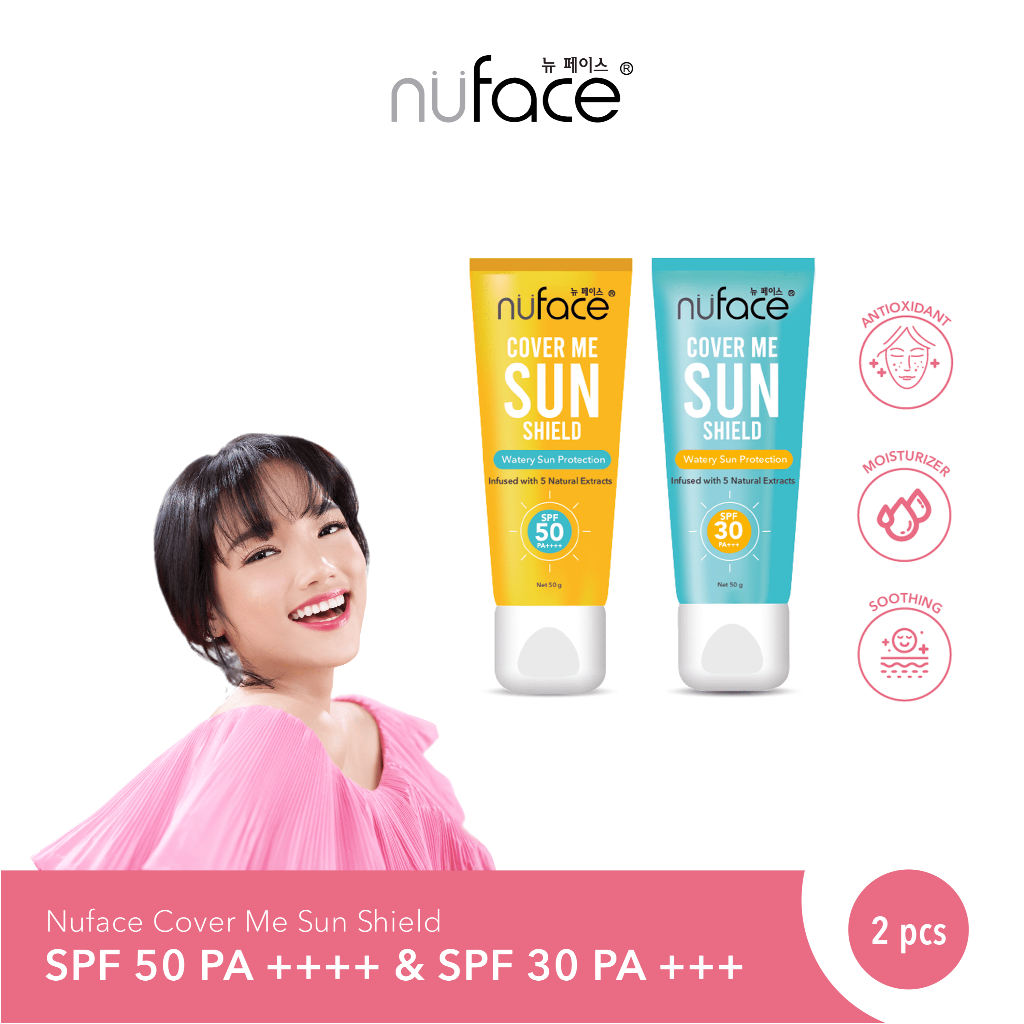 Jual Nuface Sunscreen Cover Me Sun Shield Twin Pack Mix Variant ...