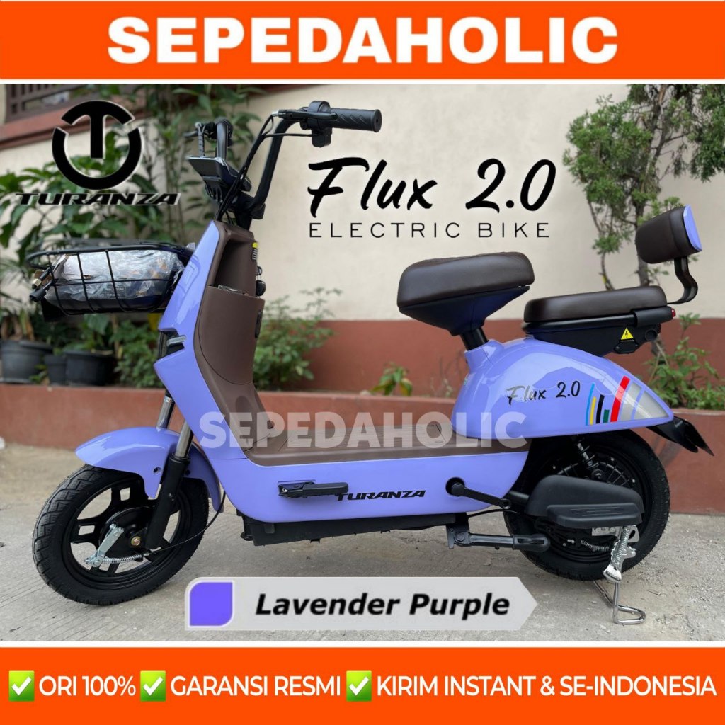 Jual Sepeda Listrik TURANZA FLUX 2.0 Power 500 Watt Electric E Bike BY ...