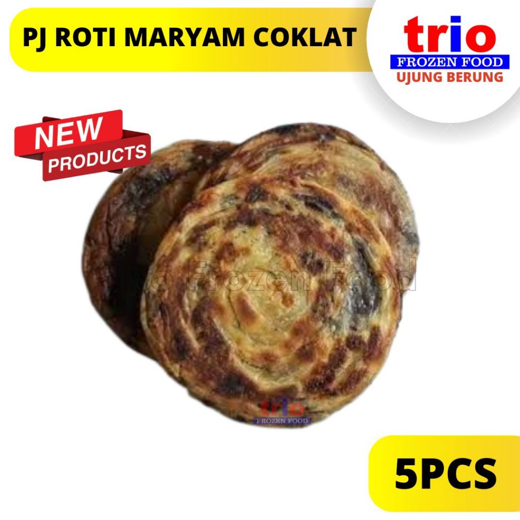 Jual ROTI MARYAM CANAI FROZEN ORIGINAL & COKLAT 5PCS | Shopee Indonesia