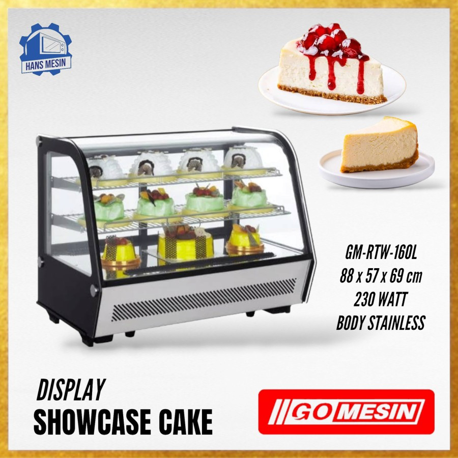 Jual Showcase chiller cake display 160 Liter GOMESIN GM-RTW-160L ...
