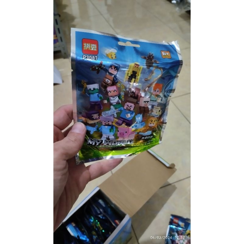 Jual mainan susunan figur surprise minecraft my world P3087 | Shopee ...