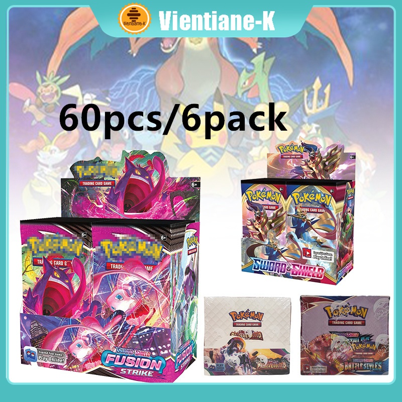 Jual 60pcs Kartu Pokemon Tcg / Pokemon Cards Tcg English Booster Pack ...