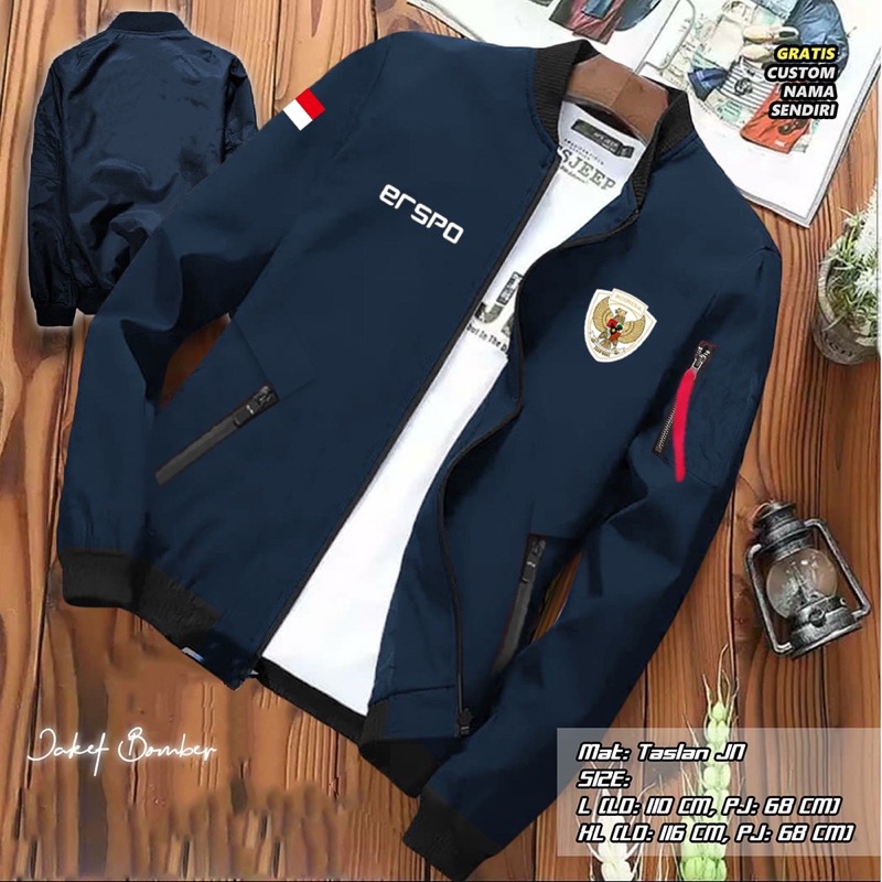 Jual JAKET BOMBER BOLA TIMNAS INDONESIA / BOMBER ERSPO TERBARU | Shopee ...