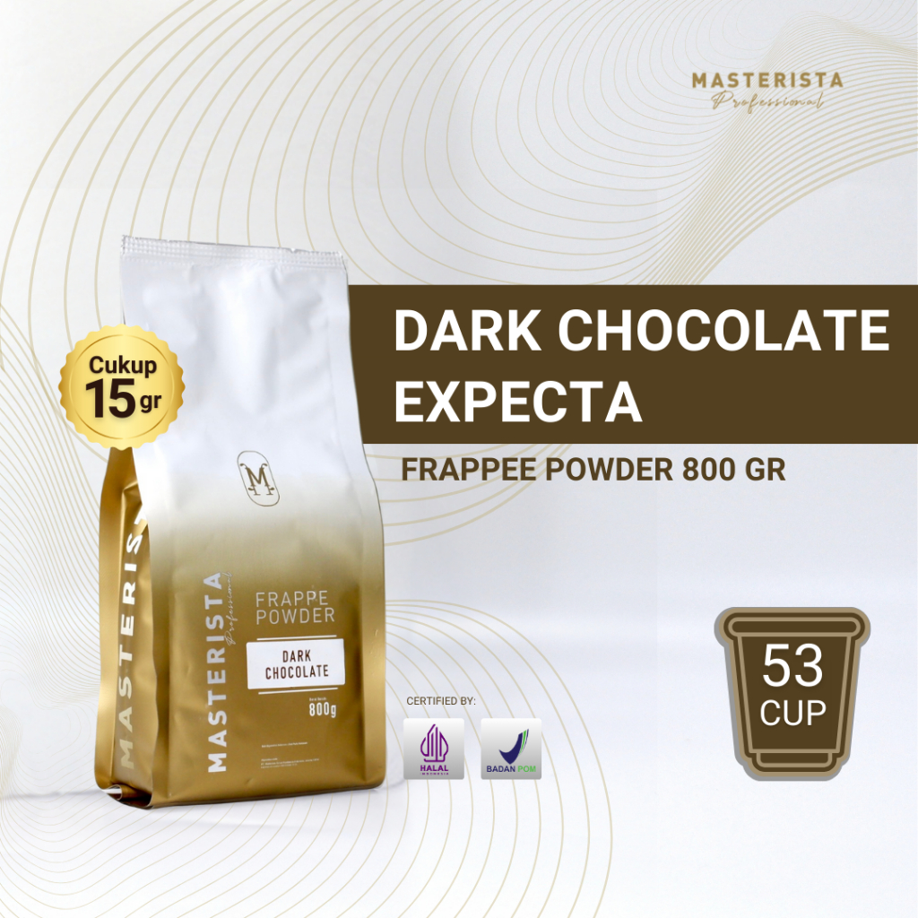 Jual Bubuk Minuman Masterista Dark Chocolate 800gr / Bubuk Minuman Rasa ...