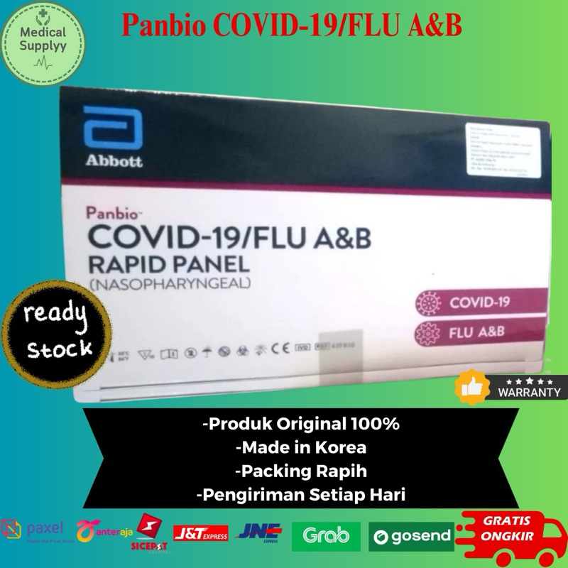 Jual Abbott Panbio Flu Antigen Pendeteksi Flu A&B / Covid Ecer(1 pcs ...