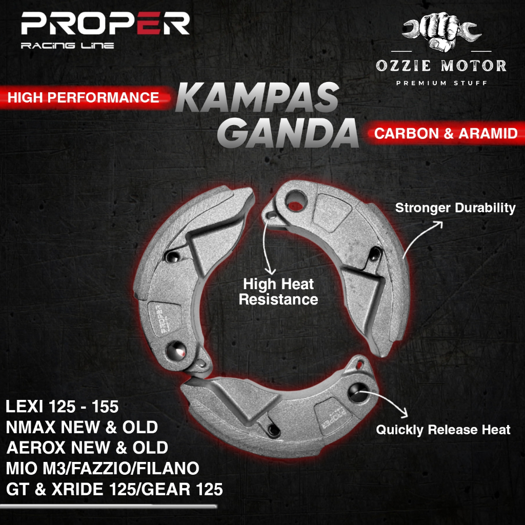 Jual PROPER RACING LINE KAMPAS GANDA NMAX 2DP KAMPAS KOPLING GANDA ...