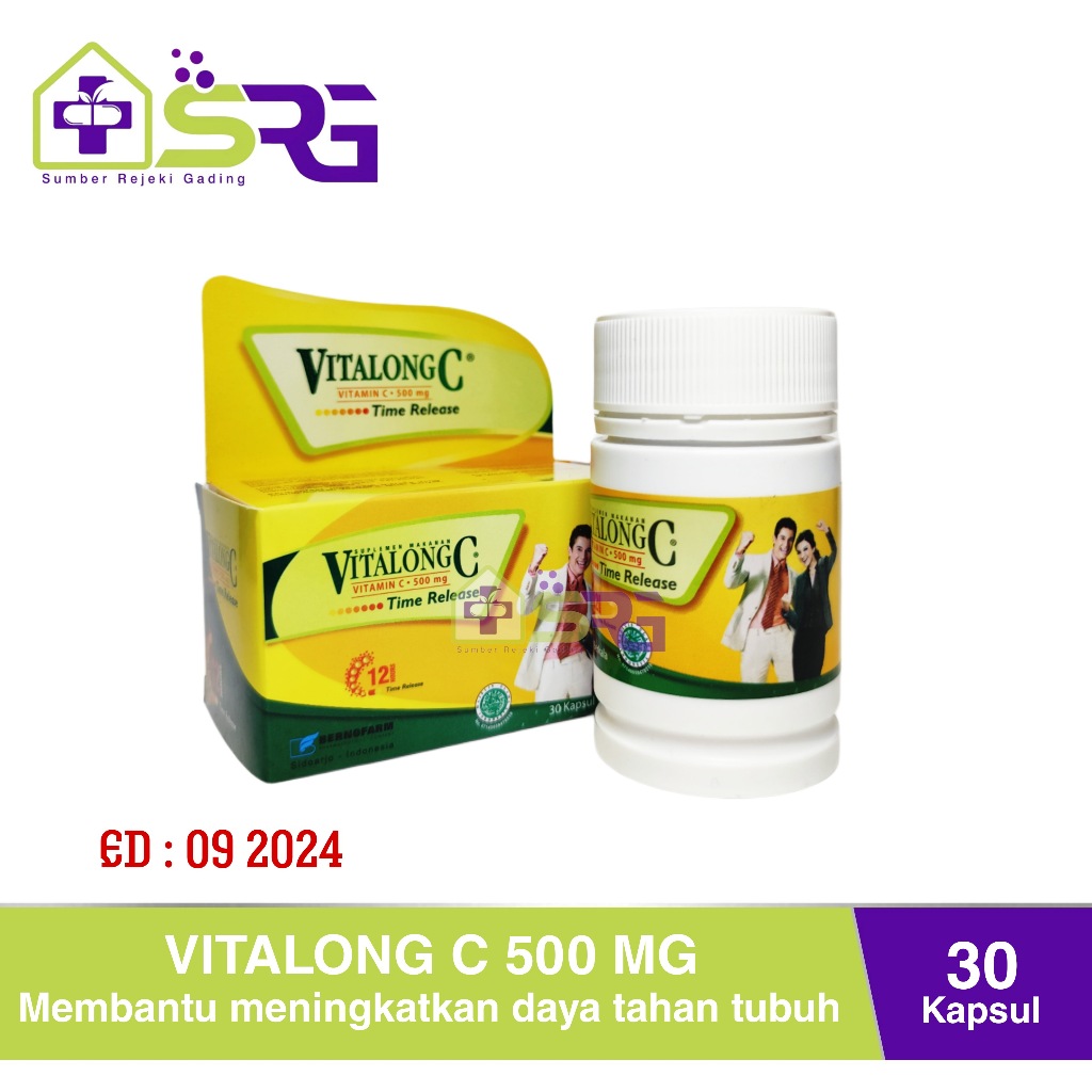 Jual Vitalong C 30 Kapsul - Suplemen Vitamin C Daya Tahan Tubuh ...