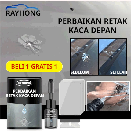 Jual 【Beli 1 Gratis 1】Lem Kaca Mobil Anti Retak Windshield Repair Kit ...