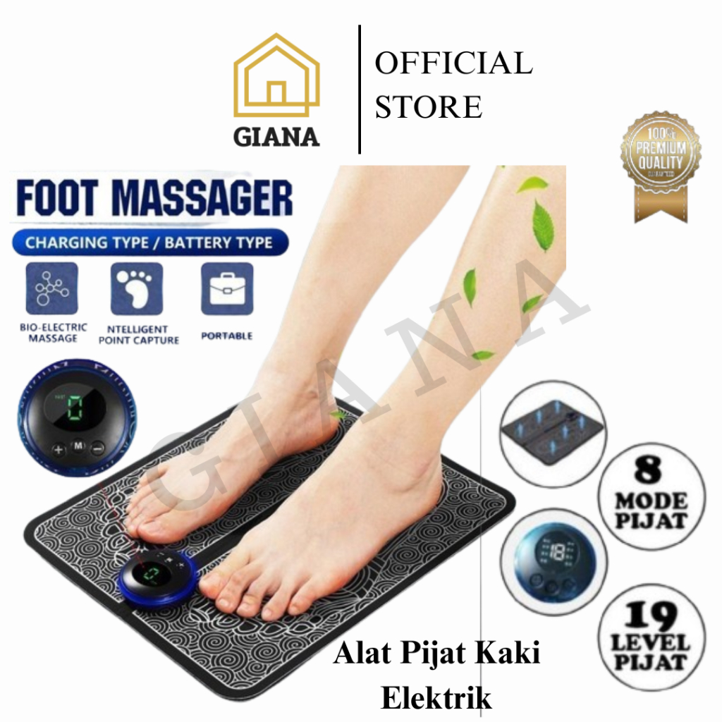 Jual GIA Alat Pijat Kaki Elektrik Akupuntur Pijat Kaki Setrum EMC Foot ...