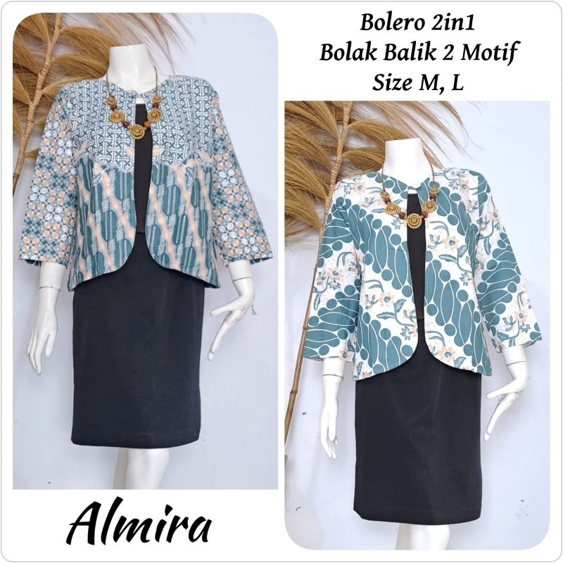 Jual Bolero Batik 2in1 Bolak Balik 2 motif | Shopee Indonesia