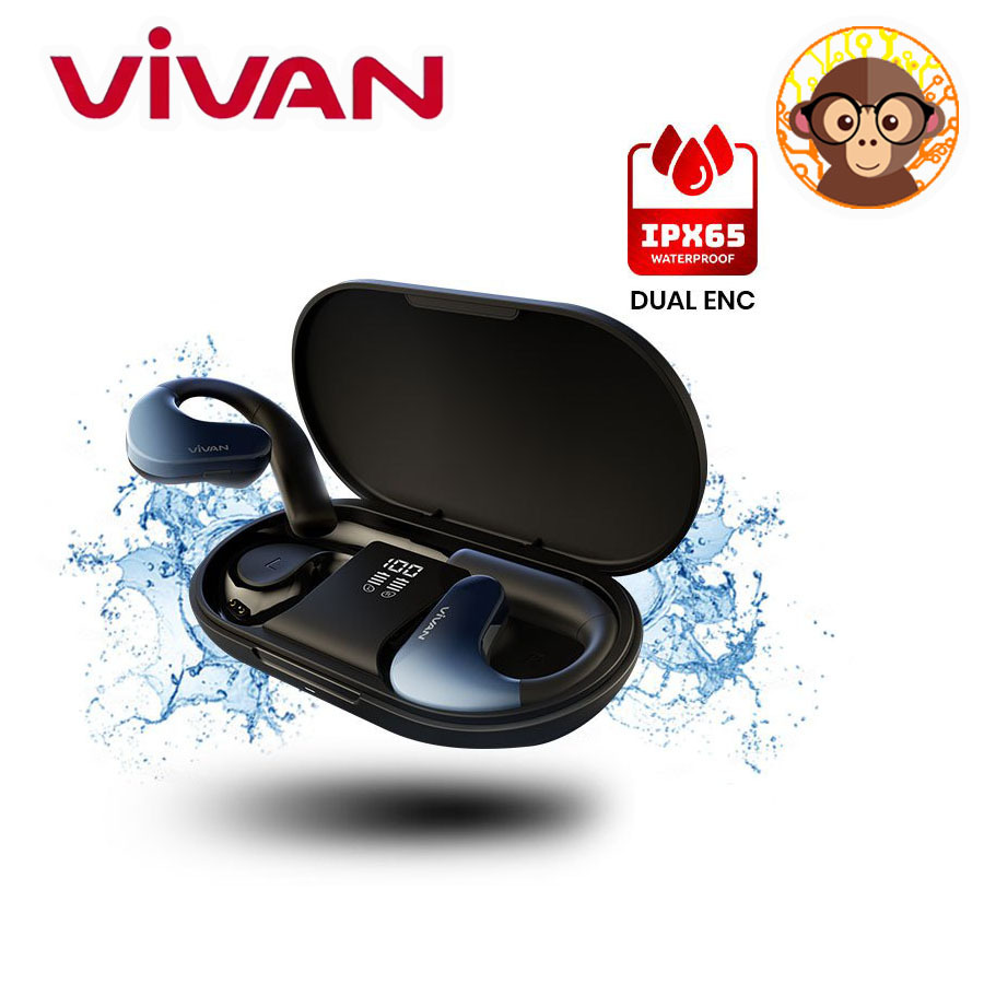 Jual Earphone Vivan Sport X Headset OWS Open Ear Dual ENC Audio Hi ...