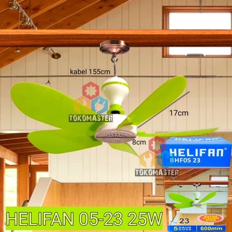 Jual 5baling Kipas Angin Gantung Helifan BHF 05-23 25w | Shopee Indonesia