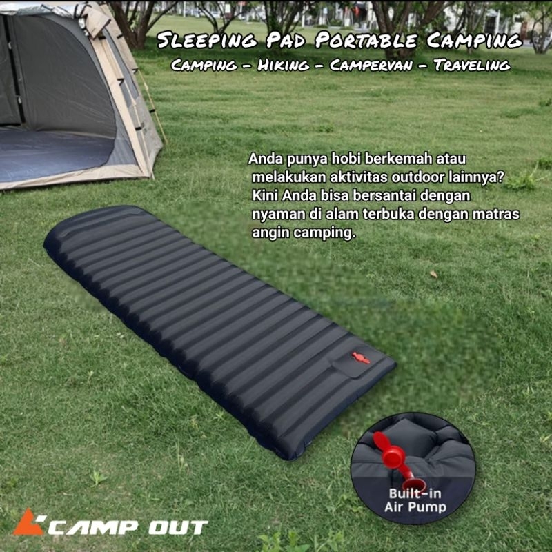 Jual Sleeping Pad Portable Camping - Matras Angin Tenda Foldable Air ...
