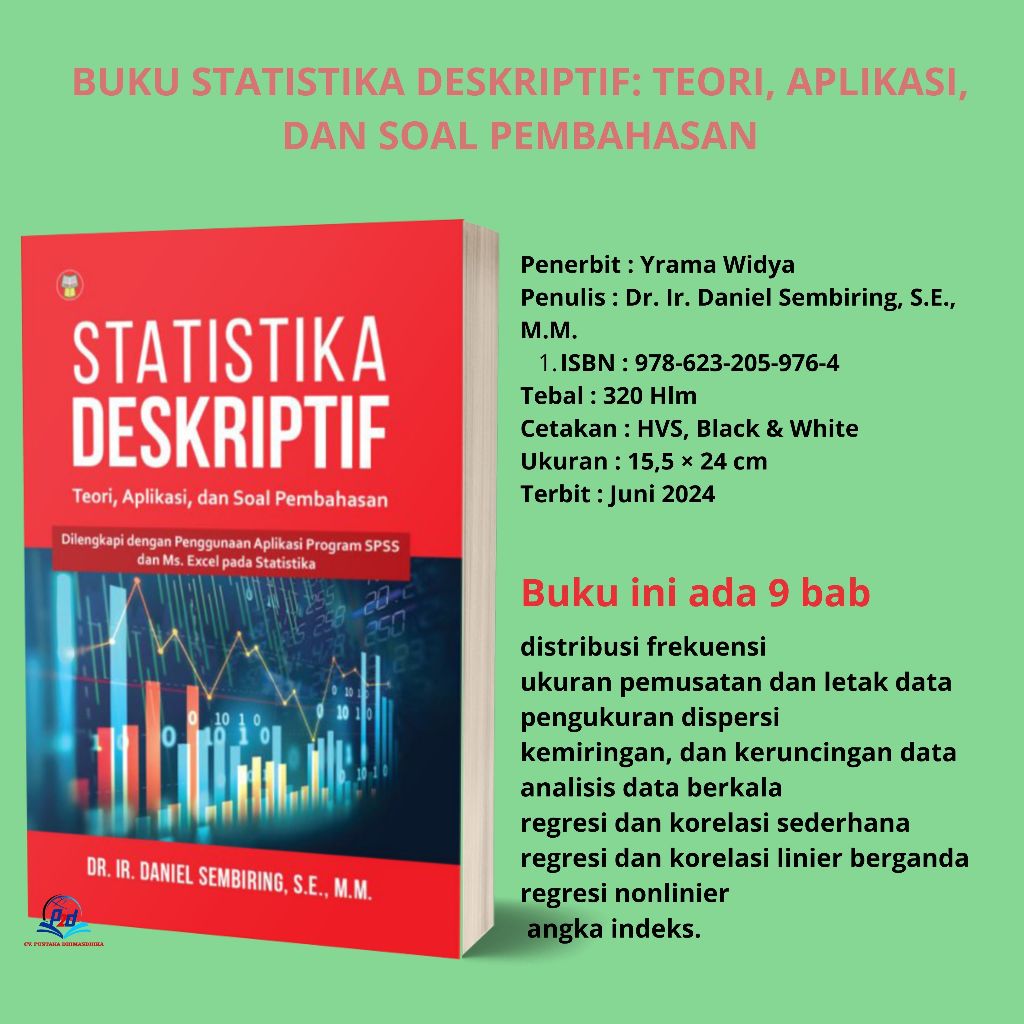 Jual BUKU STATISTIKA DESKRIPTIF: TEORI, APLIKASI, DAN SOAL PEMBAHASAN | Shopee Indonesia