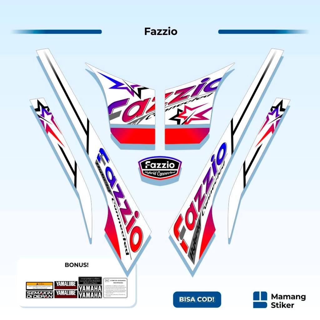 Jual Striping Fazzio Variasi (16) Original Custom Fazio Keren 2022 2023 ...