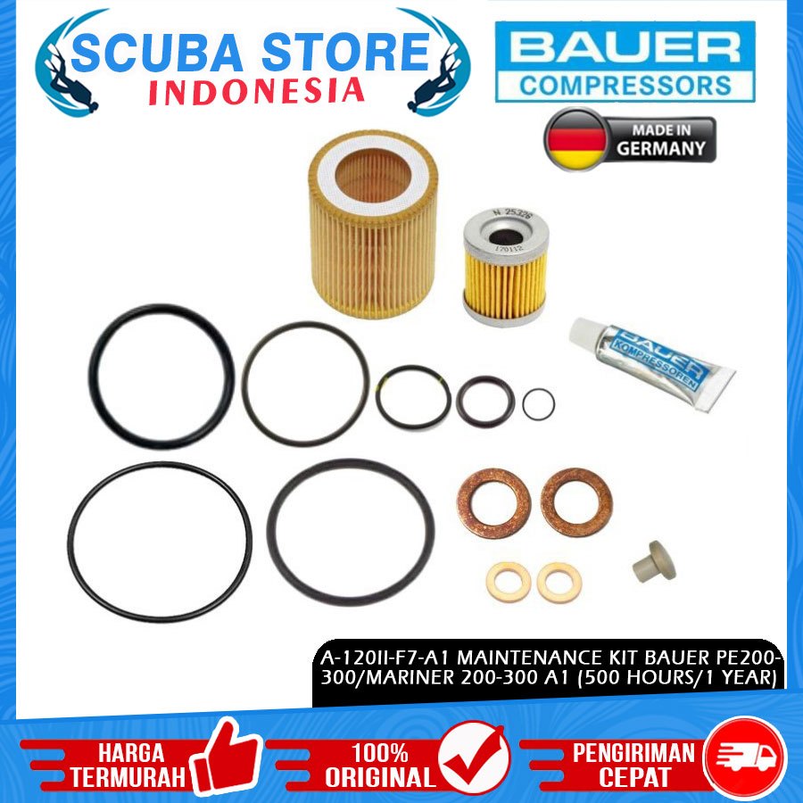 Jual A-120II-F7-A1 Spare Part Maintenance Repair Kit Compressor Bauer ...