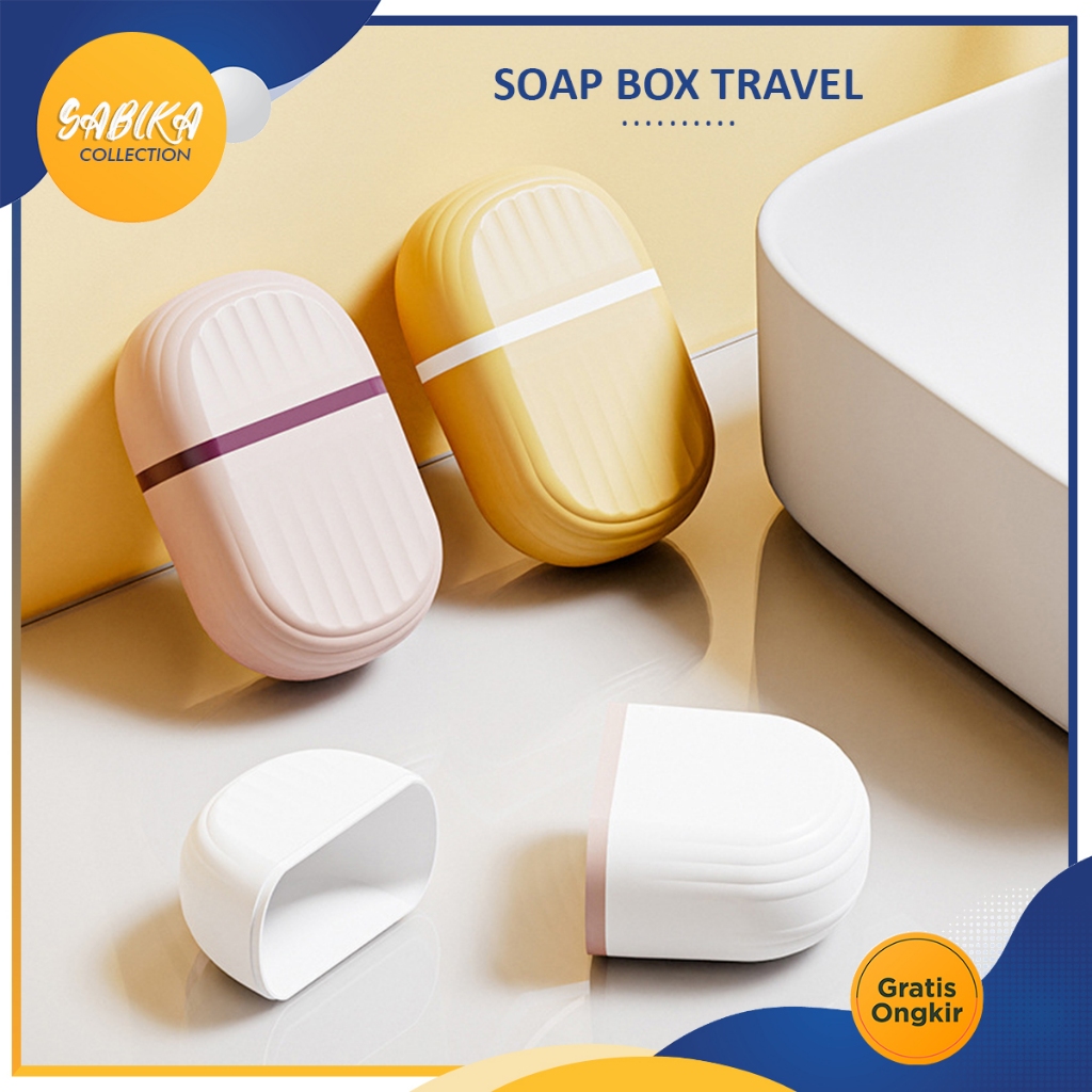 Jual Tempat Sabun Batang Travel Wadah Sabun Portable With Cover Box ...