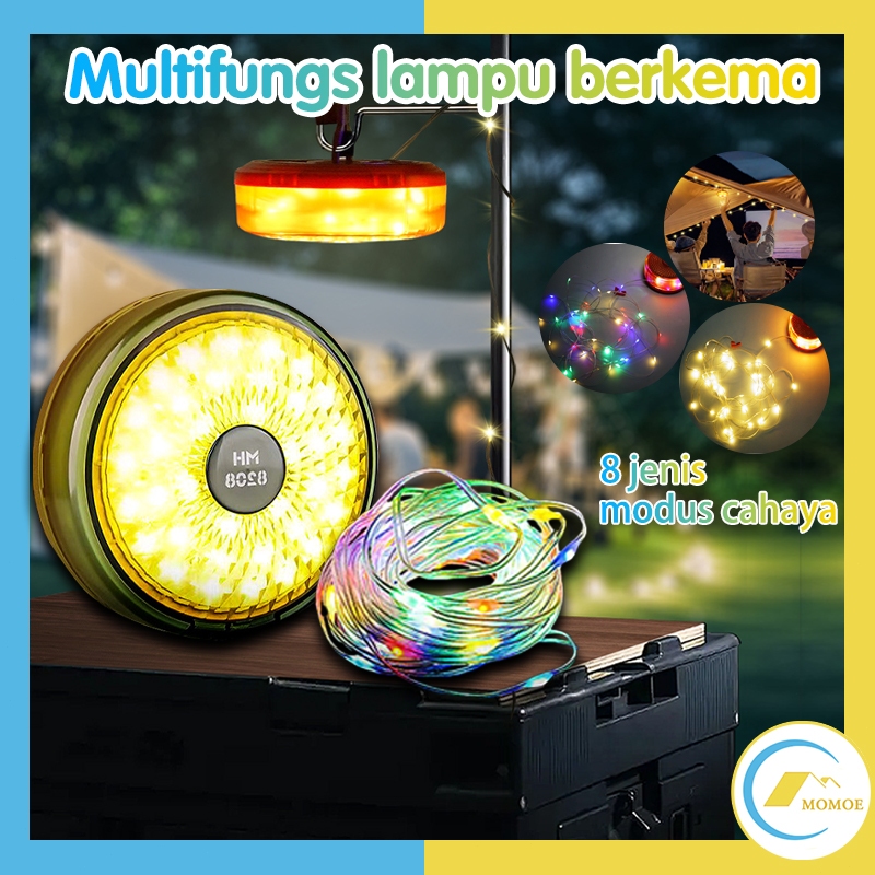 Jual 2 in 1 Lampu Camping Tahan Lama Dengan Lampu LED Strip Portabel ...