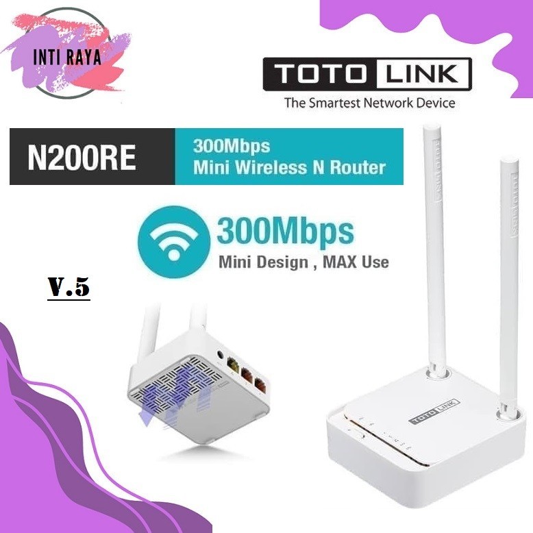 Jual Totolink N200RE V5 versi5 Router Wiereless N Mini 300Mbps | Shopee Indonesia
