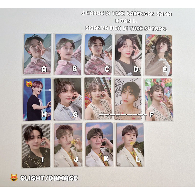 Jual [READY] photocard pc jeonghan seventeen svt fml yes24 fansign kms carver pob weverse japan ...