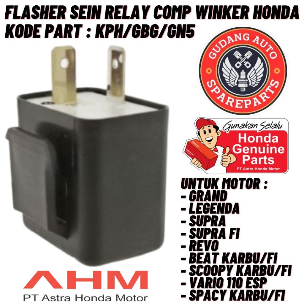 Jual Original AHM Flasher Sein Relay Comp Winker Honda Grand Legenda ...