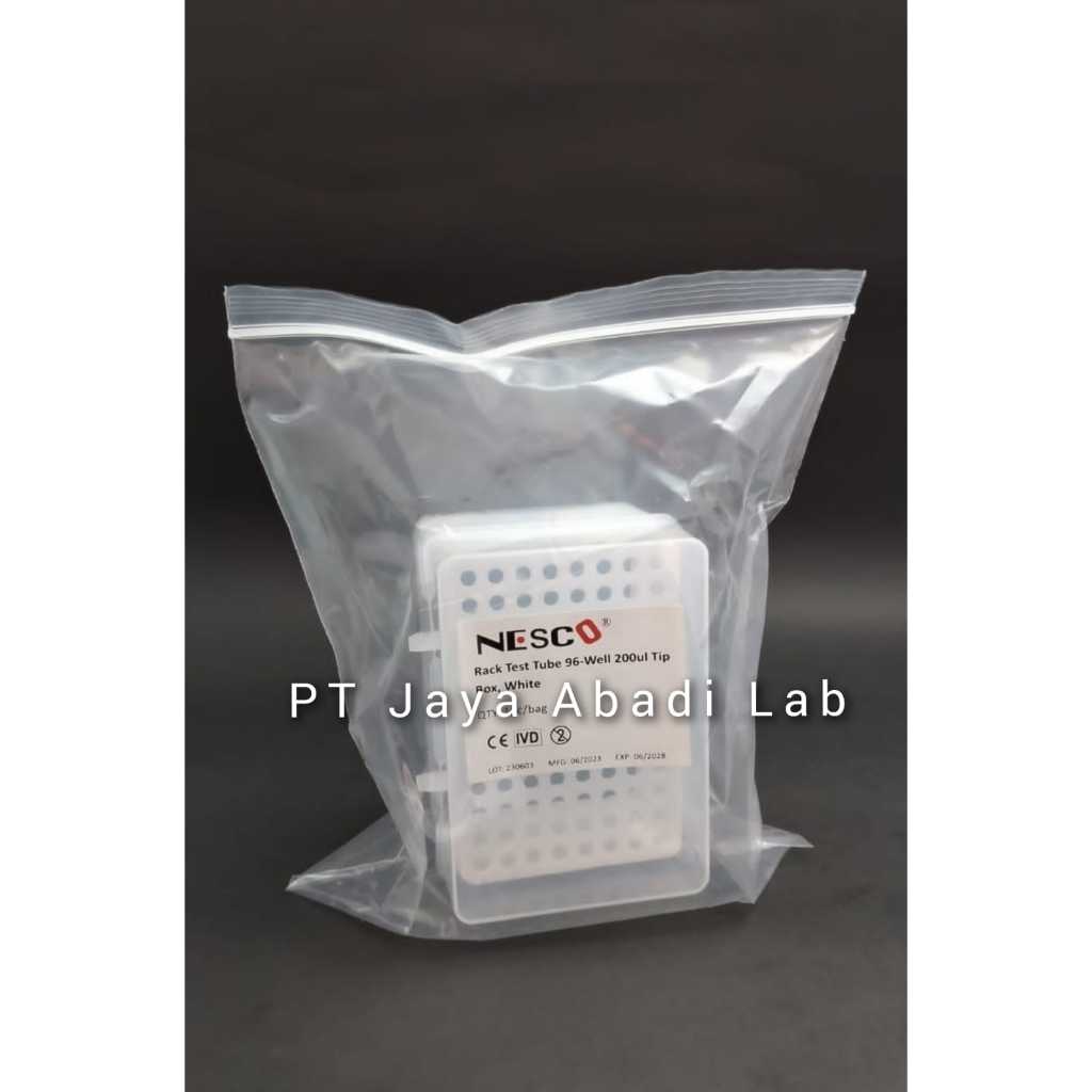 Jual rak yellow tips 20 - 200 ul isi 96 lubang autoclavable box tip ...
