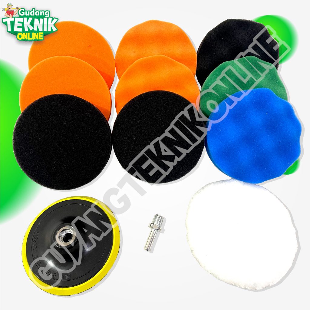 Jual Busa Poles Sponge 5" 10Pcs Set ORANGE 4525M14-12 Motor Mobil ...