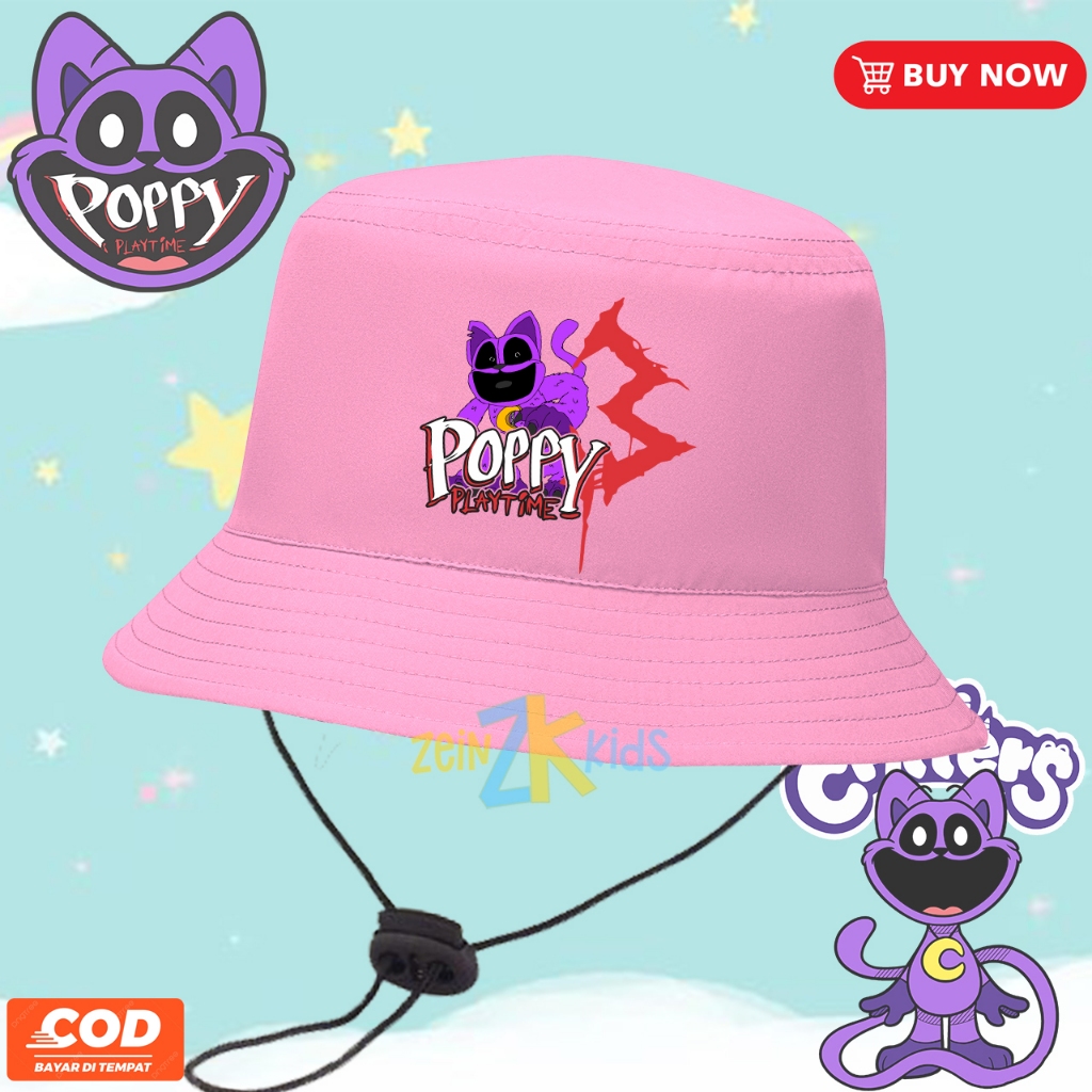 Jual Bucket Hat Anak Topi Anak Catnap Poppy Playtime | Shopee Indonesia