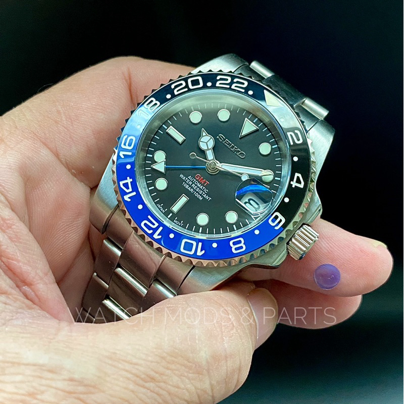 Jual Seiko Mod SeikoMod True GMT Master II, Seiko Movement NH34 GMT ...