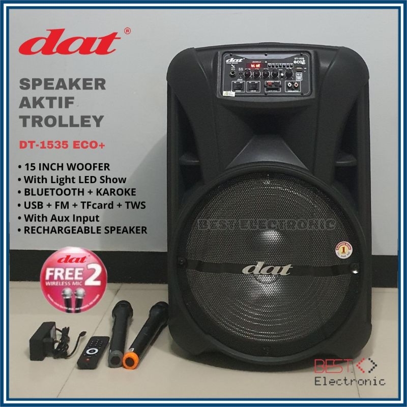 Jual SPEAKER AKTIF TROLLEY 15 INCH DAT DT 1535 DT1535 DT-1535 ECO+ ...