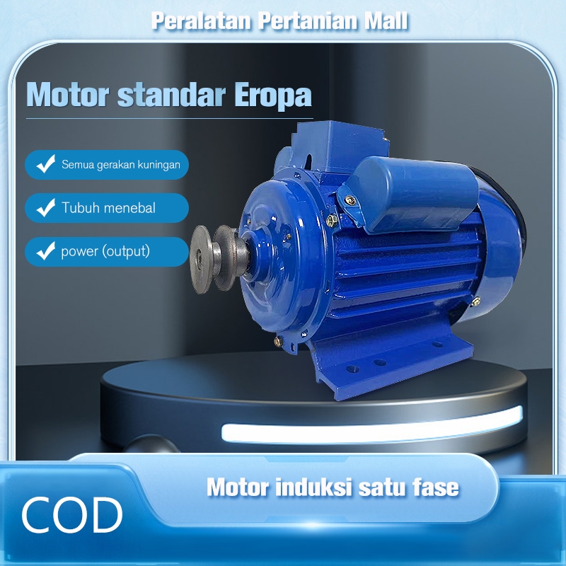 Jual [COD]Motor untuk transmisi sabuk-Motor biru 60hz-Motor 3hp 220V ...