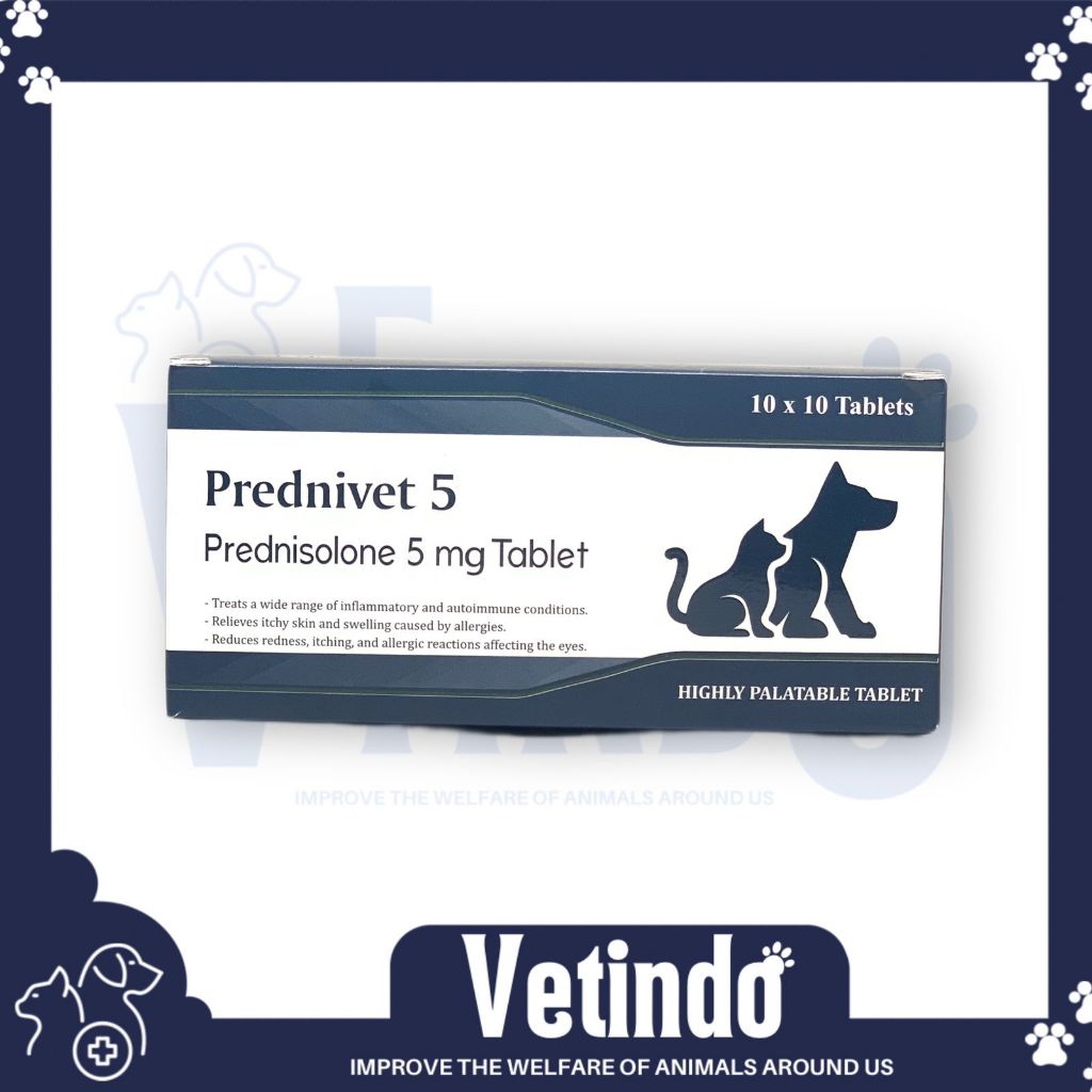 Jual Prednivet prednisolone tablet 5mg anti gatal alergi per strip ...