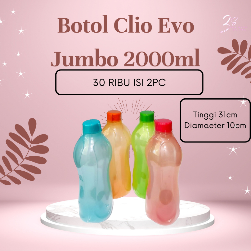 Jual Botol Minum Clio Evo 2L / Botol Minum Plastik / Botol Air ...