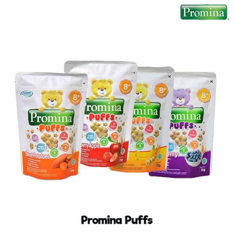 Jual Promina Puff 15 gr Rasa Pisang Strawberry Blueberry Peach | Shopee ...