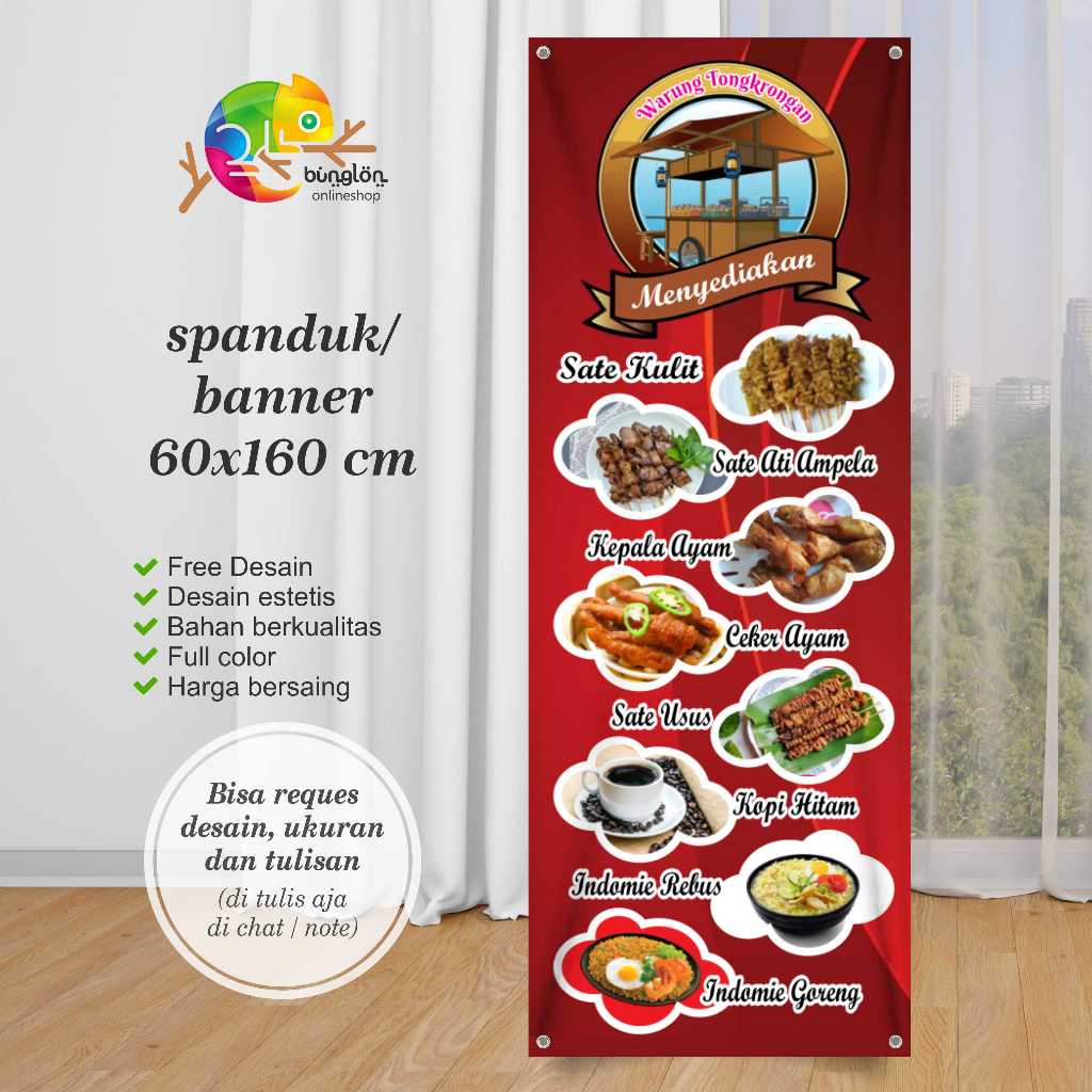 Jual Spanduk Banner MMT Warung Tongkrongan Angkringan Free Custom ...