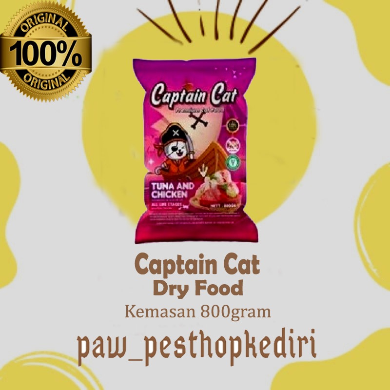Jual Captain Cat Dry Food 800 gr | Shopee Indonesia