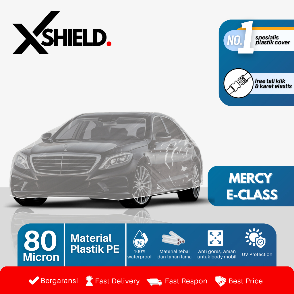 Jual Cover Mobil MERCY E CLASS Transparan Tipe Plastik PE Sarung ...